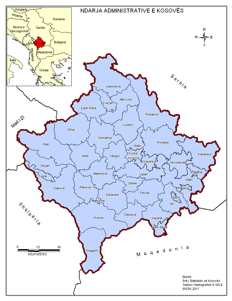 Harta e Kosoves - Harta te ndryshme te Kosoves Harta e Kosoves - Harta te ndryshme te Kosoves